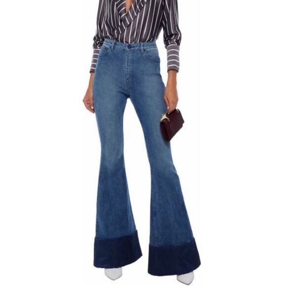 Brandon Maxwell | Jeans | Brandon Maxwell High Rise Bell Bottom Flare ...